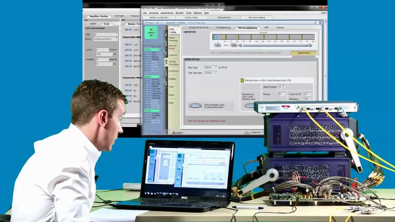 100G OTN Transponder / Muxponder (Full) Demo - YouTube