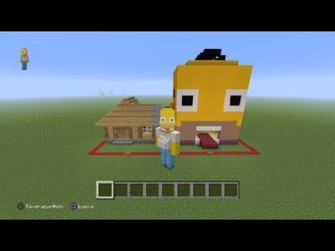 Minecraft Steve vs Homer building a house! - YouTube