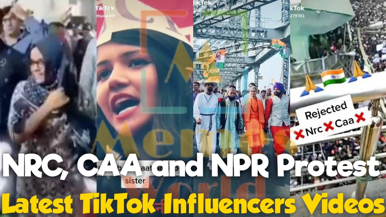 NRC, CAA Protest | Latest TikTok Influencers Videos | Memes World - YouTube