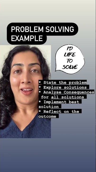 Examples of how to be a Problem Solver? @allseasonlearners6900 - YouTube