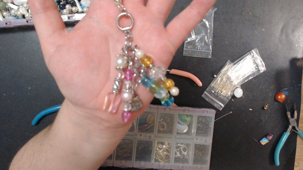 Working on Junk Journal Charm Dangles - YouTube