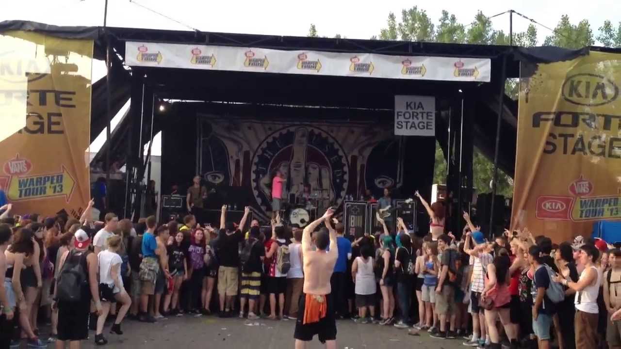 The Used - Pretty Handsome Awkward. Warped Tour 2013 - YouTube