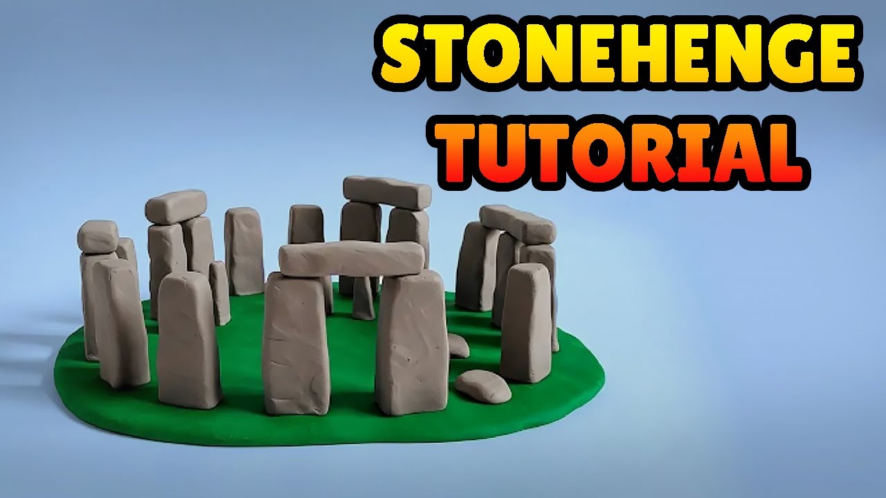 🔴 DIY How to Make Miniature STONEHENGE - Easy Polymer Clay, plastilina and Fondant Tutorial ...