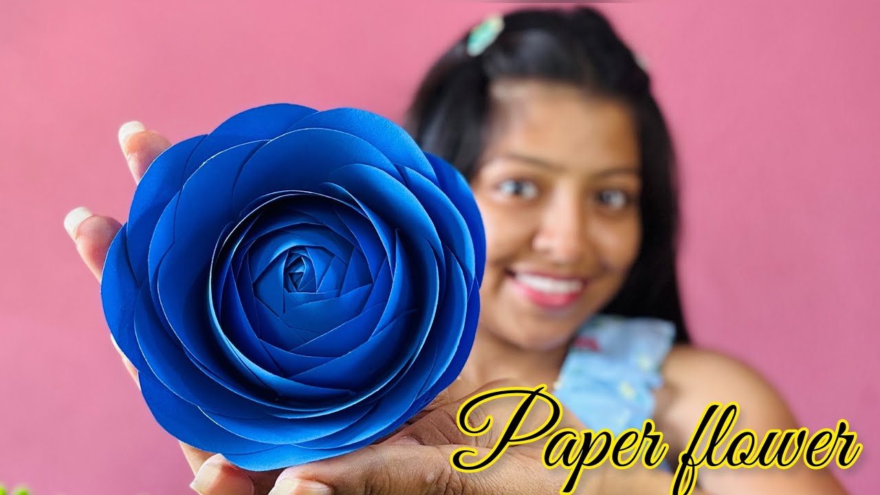 DIY Papey Flower || Easy Paper Flower || Craft - YouTube