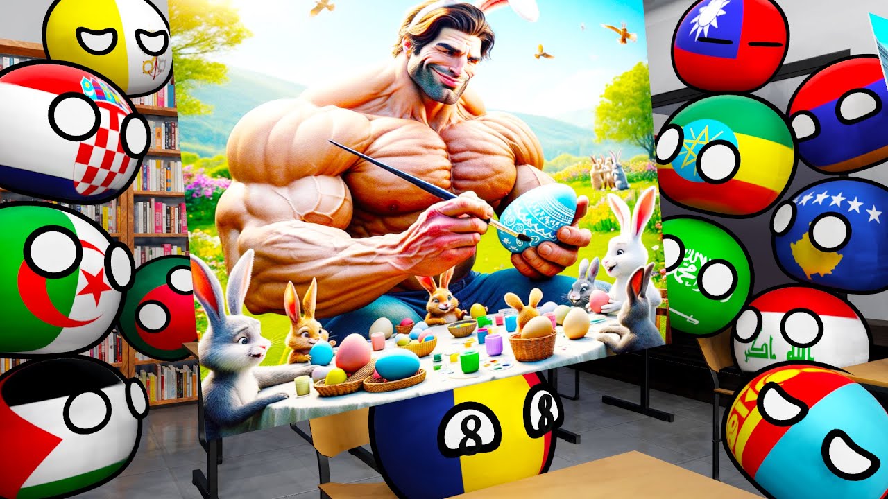 Countryballs School: Draws Country Meeting Easter 3 - YouTube