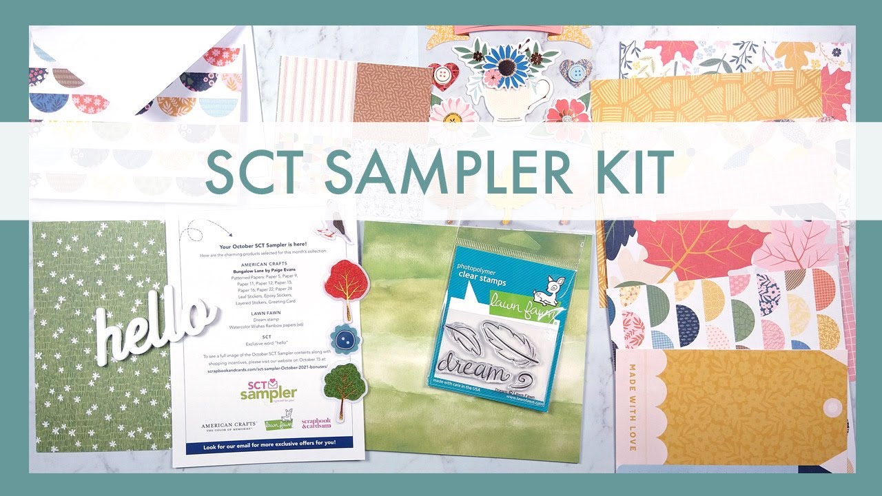 SCT Sampler Kit Unboxing October 2021, plus card set project - YouTube