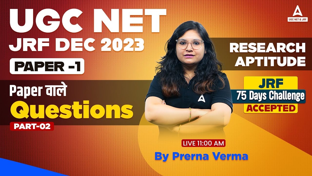 Research Aptitude UGC NET Questions #2 | UGC NET Paper 1 By Prerna Ma ...