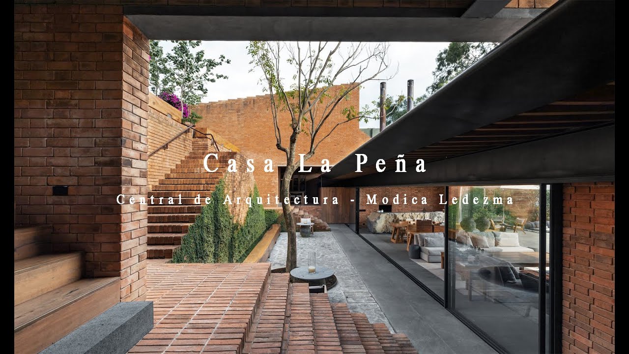 The house is made of bricks creating open spaces inside - YouTube