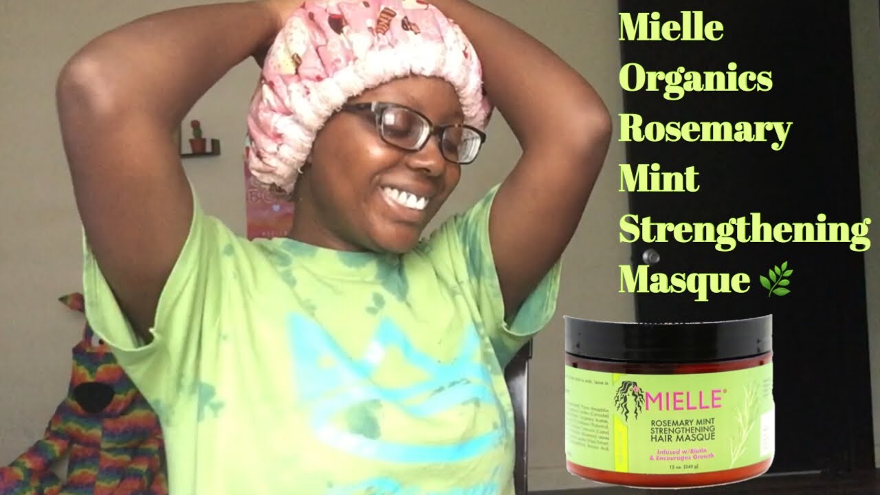 Mielle Organics Rosemary Mint Strengthening Masque Review + Demo - YouTube