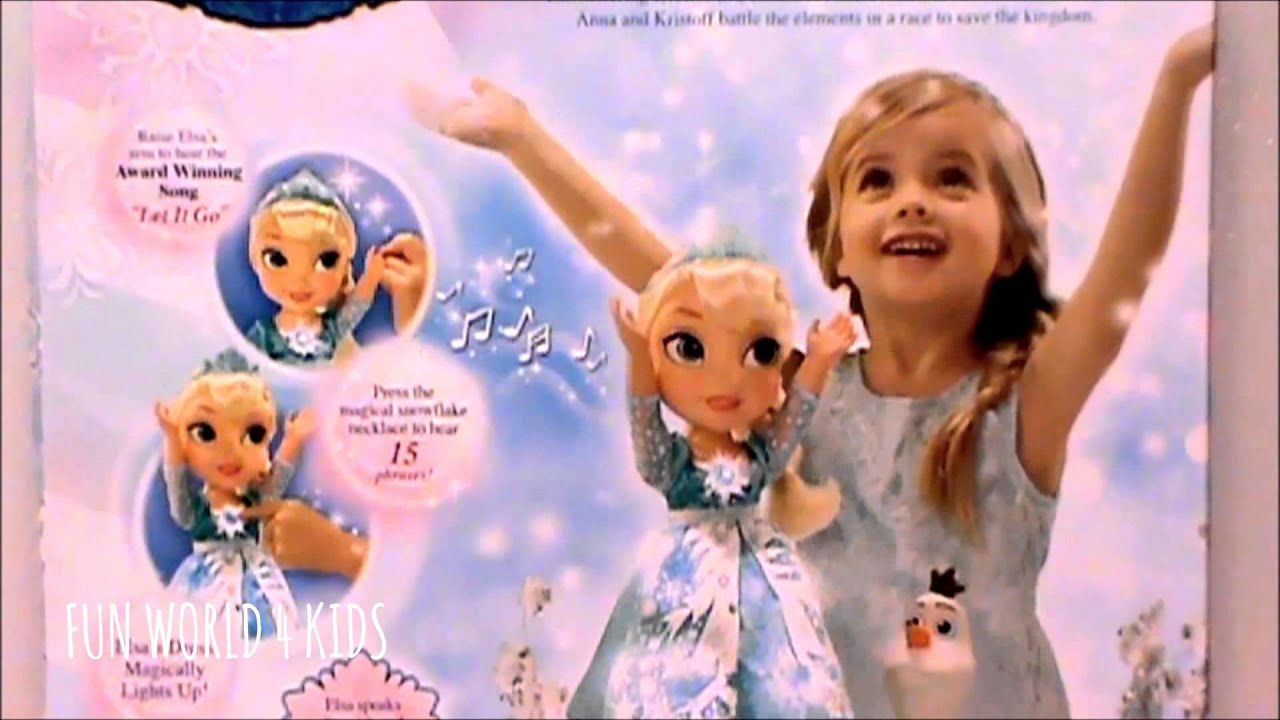 DISNEY FROZEN SNOW GLOW ELSA - YouTube
