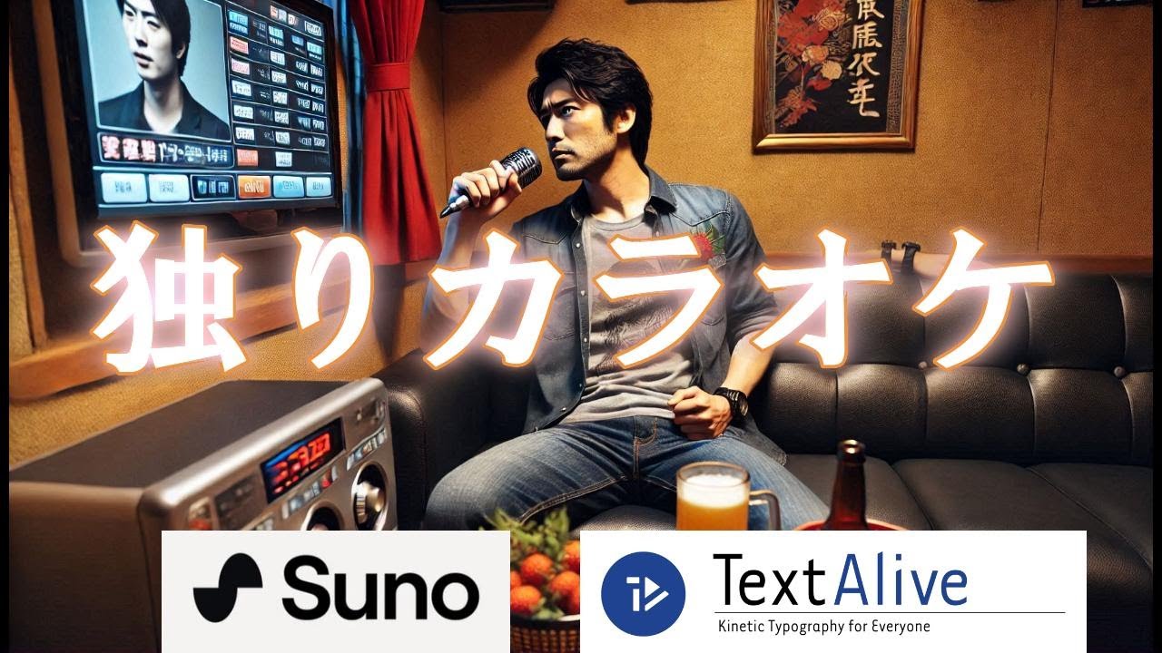 独りカラオケ (Rock Version) Suno AIで生成し、リリックビデオはTextAliveで作成 - YouTube