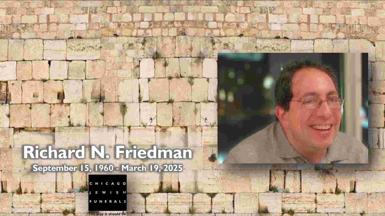 Dedication Service of Richard N Friedman - YouTube