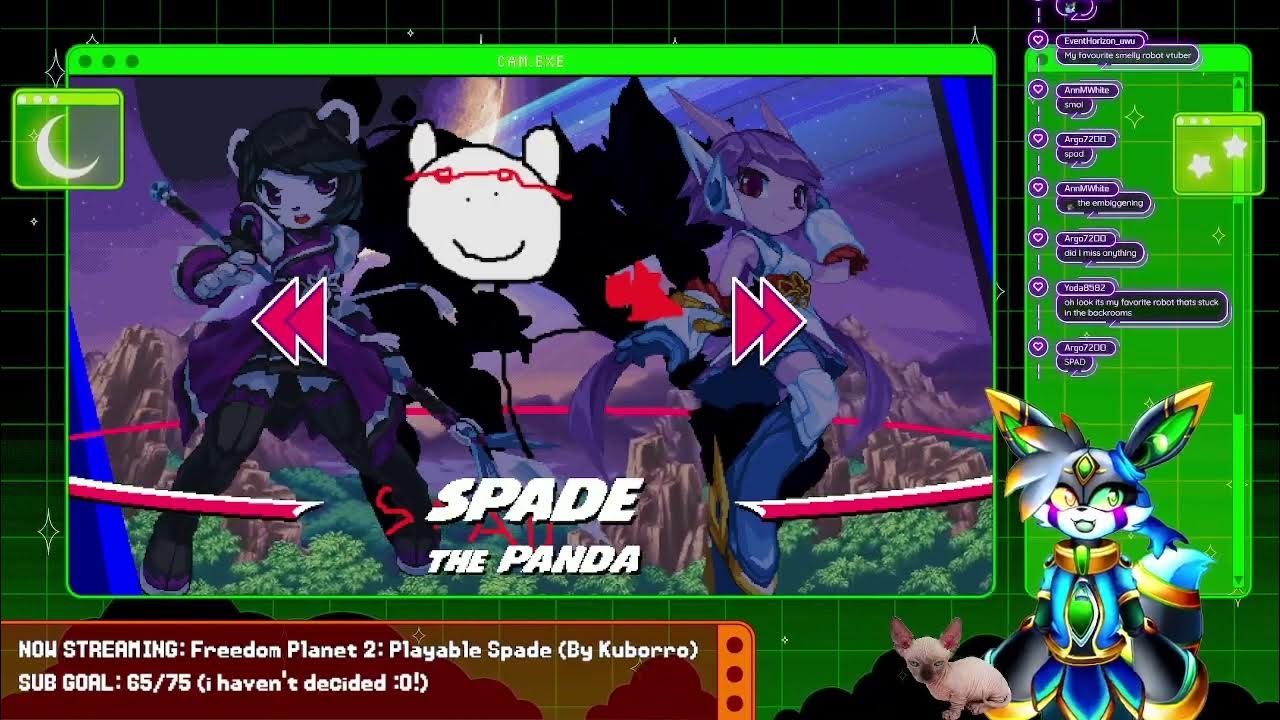 [Freedom Planet 2] FP2 Artist Checks Out Playable Spade Mod [Part 1] - YouTube