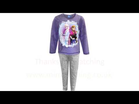 Wholesale Official Frozen Disney Pyjamas Purple/Grey 3-8 Years