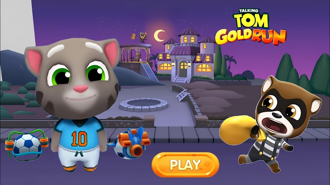 FOOTBALL TOM ⚽|| TALKING TOM GOLD RUN || FULL SCREEN GAME PLAY|| GAME ...