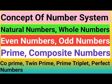 Concept Of Number System|Natural, Whole,Even,Odd,Prime,Composite,Co ...