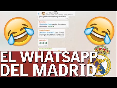 El grupo de Whatsapp del Madrid tras perder con el Tottenham | Diario AS