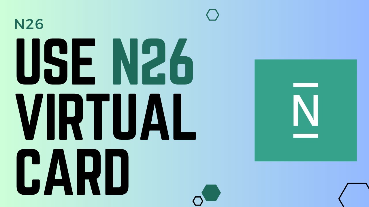 How To Use N26 Virtual Card !! N26 The Mobil Bank Use Virtual Card ...