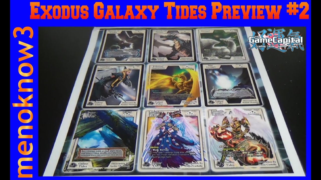 Exodus Galaxy Tides Preview Sheet 2 of 2 - YouTube