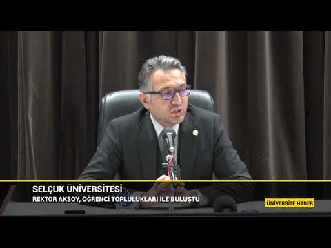 Rektör Aksoy, Öğrenci Toplulukları ile buluştu