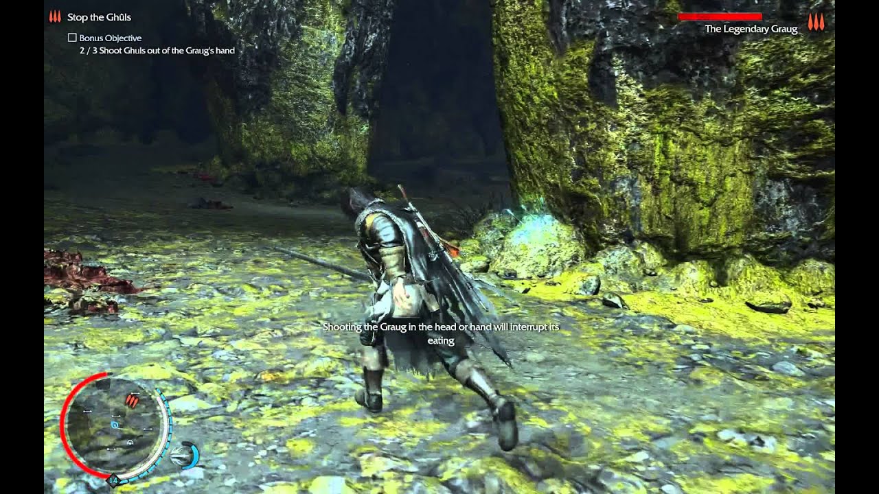 Ghul chasing The Legendary Graug in Middle-Earth: Shadow of Mordor ...