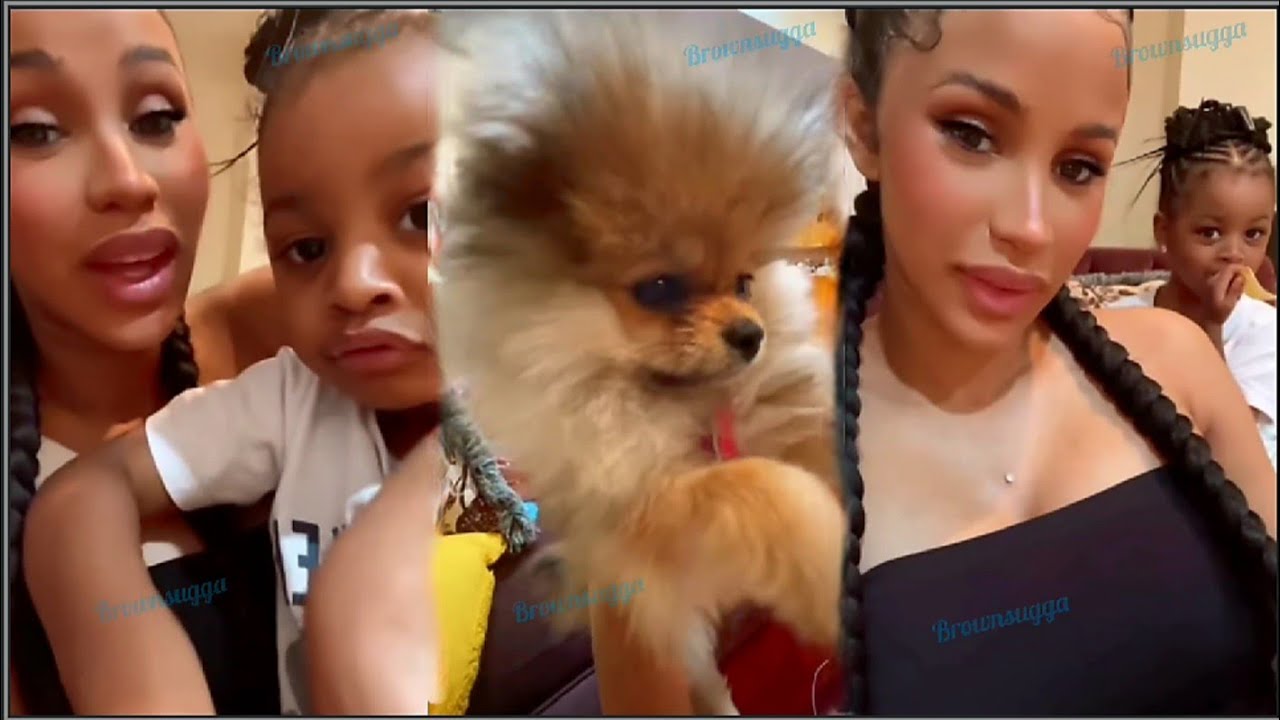 Cardi B & Kulture LIVE says that Dog is Annoying - YouTube