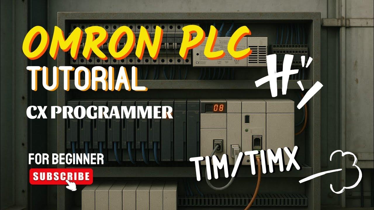 Instruksi Timier (100 ms) TIM/TIMX(550) CX Programmer - YouTube