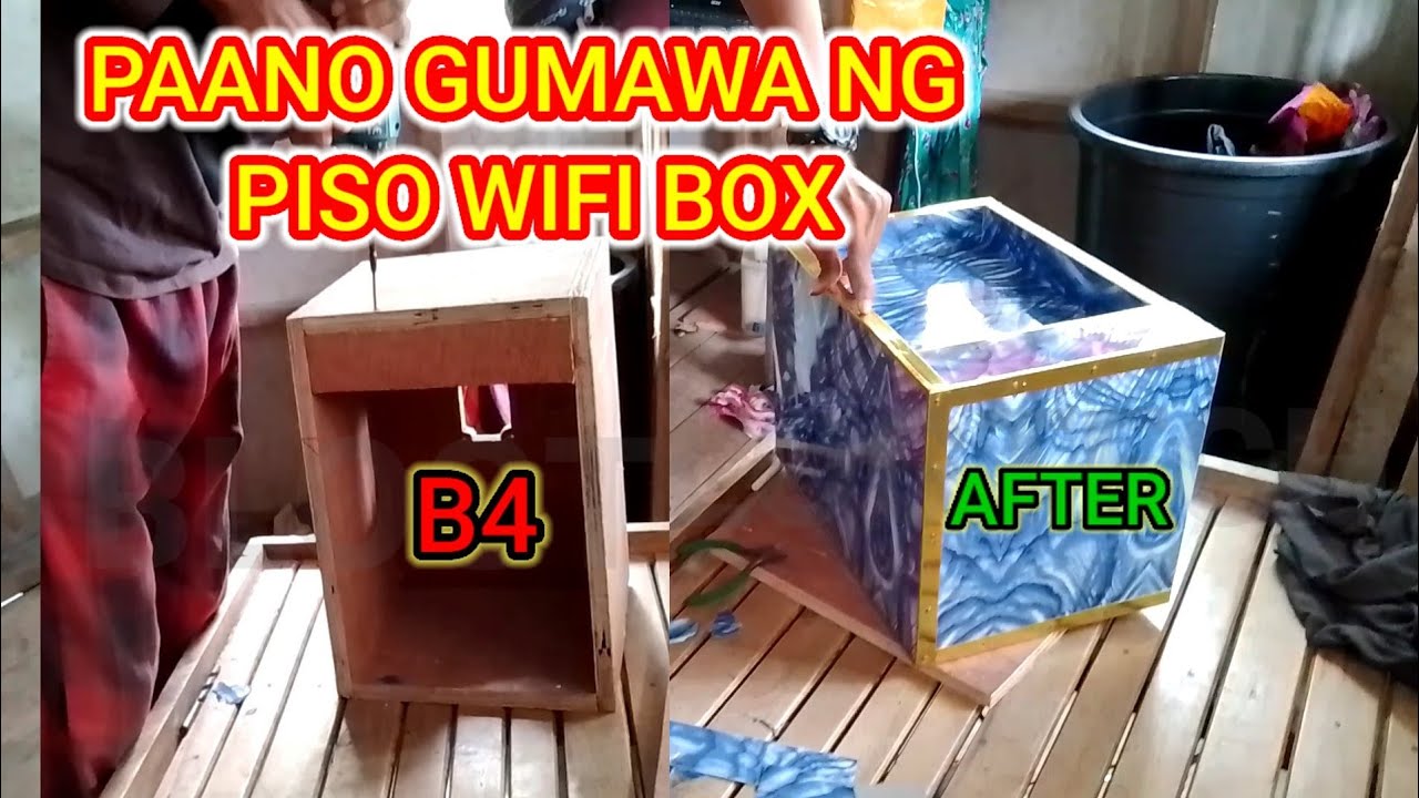 sempling pag gawa ng pisowifi box at paano lagyan ng formeca - YouTube