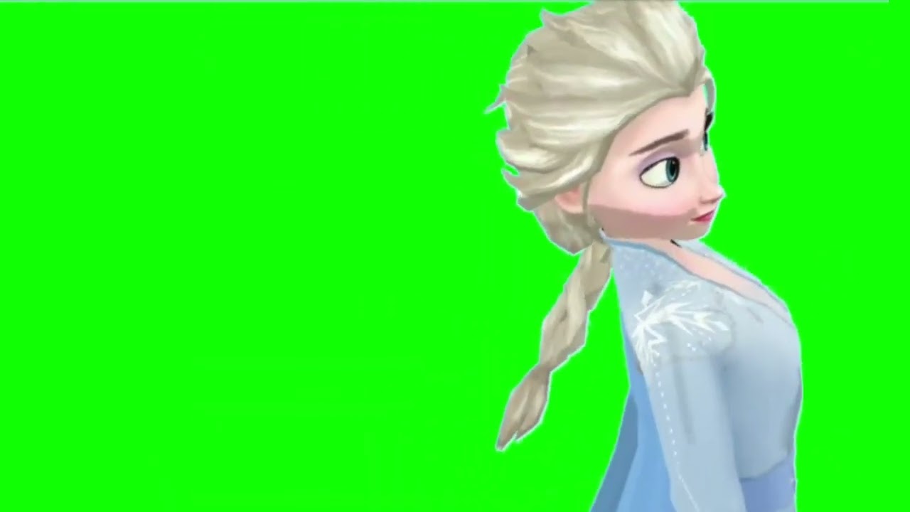 MMD Elsa Green Screen ll Frozen lover - YouTube
