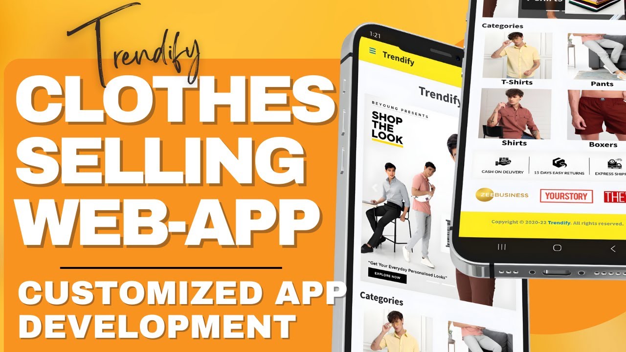 Clothes Selling Business Ecommerce Web App | Customized App Development ...