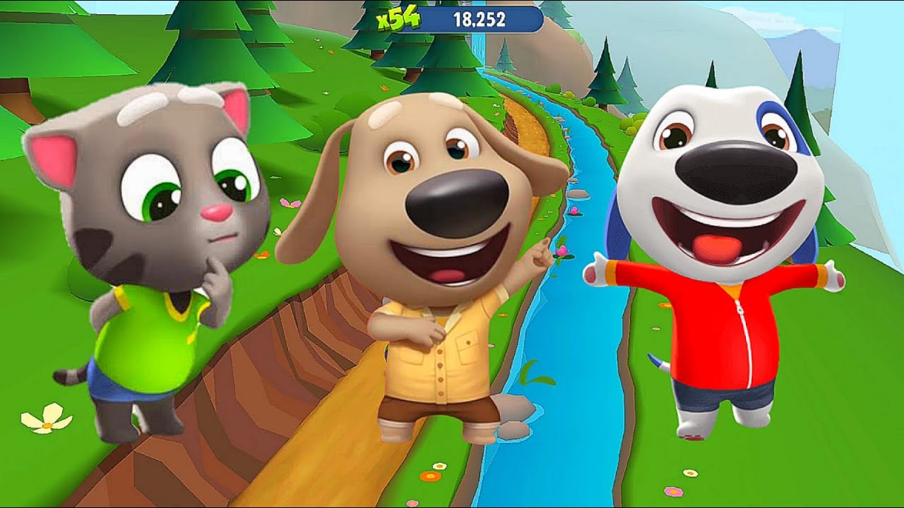 Talking Tom Gold Run: Tom Hank Ben Runner - Live Android Gameplay - YouTube