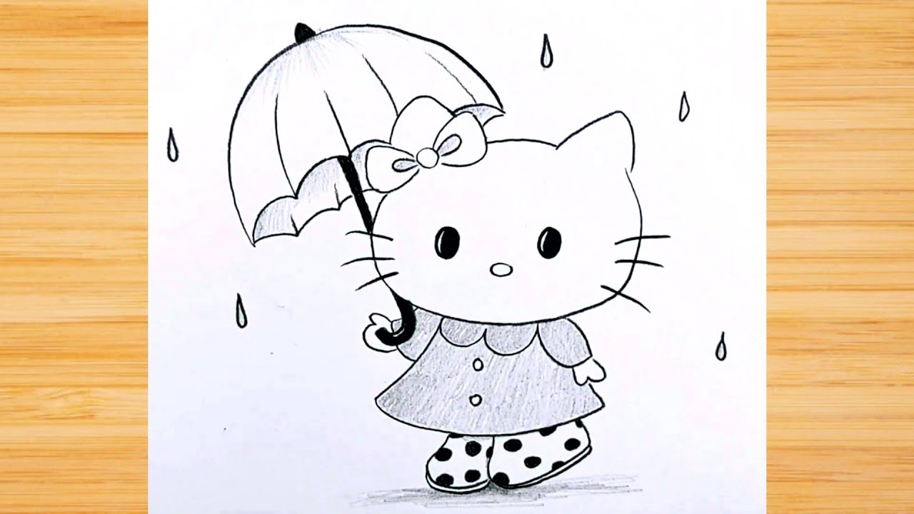 Cómo dibujar Hello Kitty / Dibujos sencillos y fáciles para ...