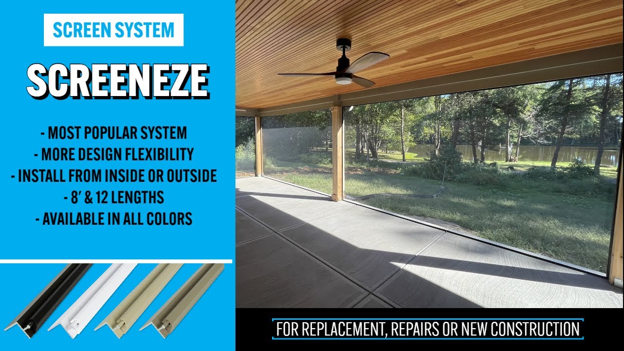 SCREENEZE® - The No-Spline Screen System - YouTube