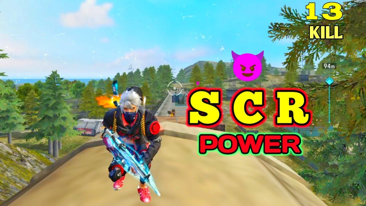 SOLO VS SQUAD { SCR GUN POWER 😈} 13 KILL //HANDCAM 90% ONLY RED DOT 😯 ...