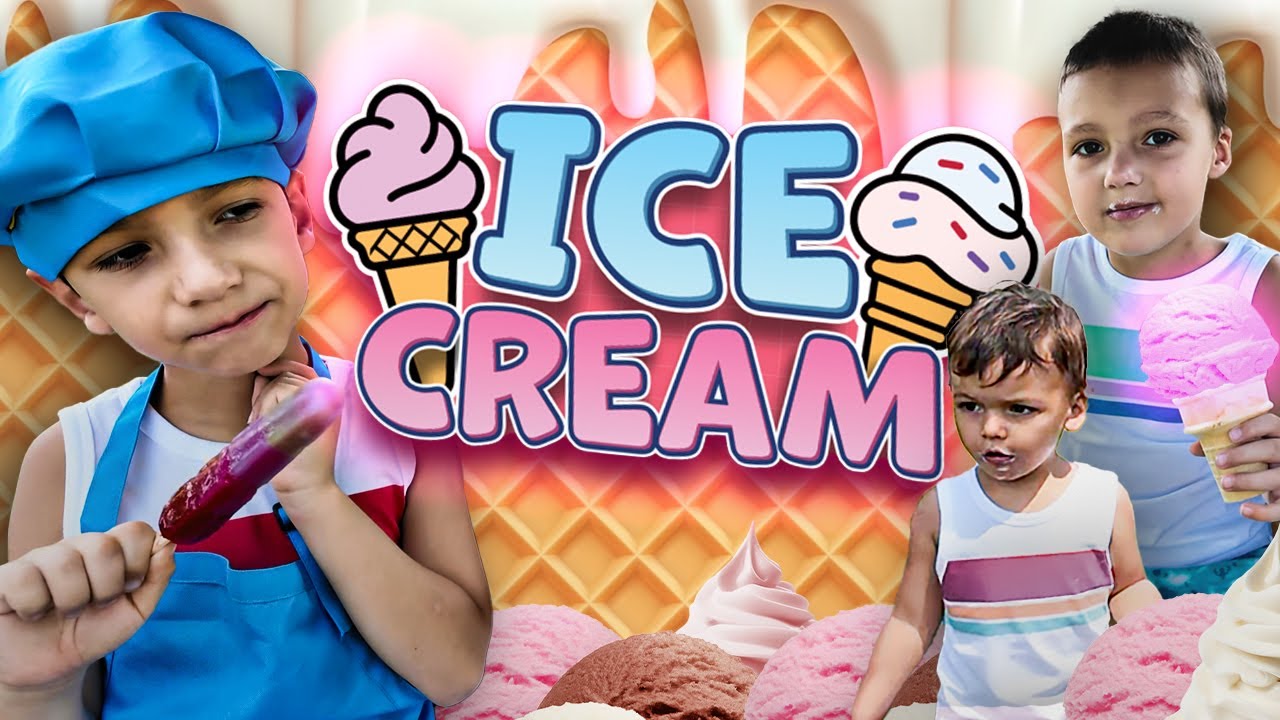 Ice Cream Party with Tiki Niki and Kai for kids - Nikoo family - YouTube