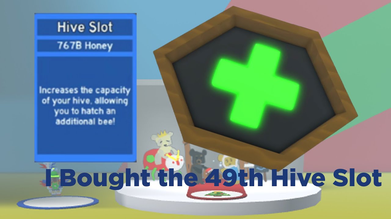I Bought The 49th Hive Slot In Beeswarm Simulator! - YouTube