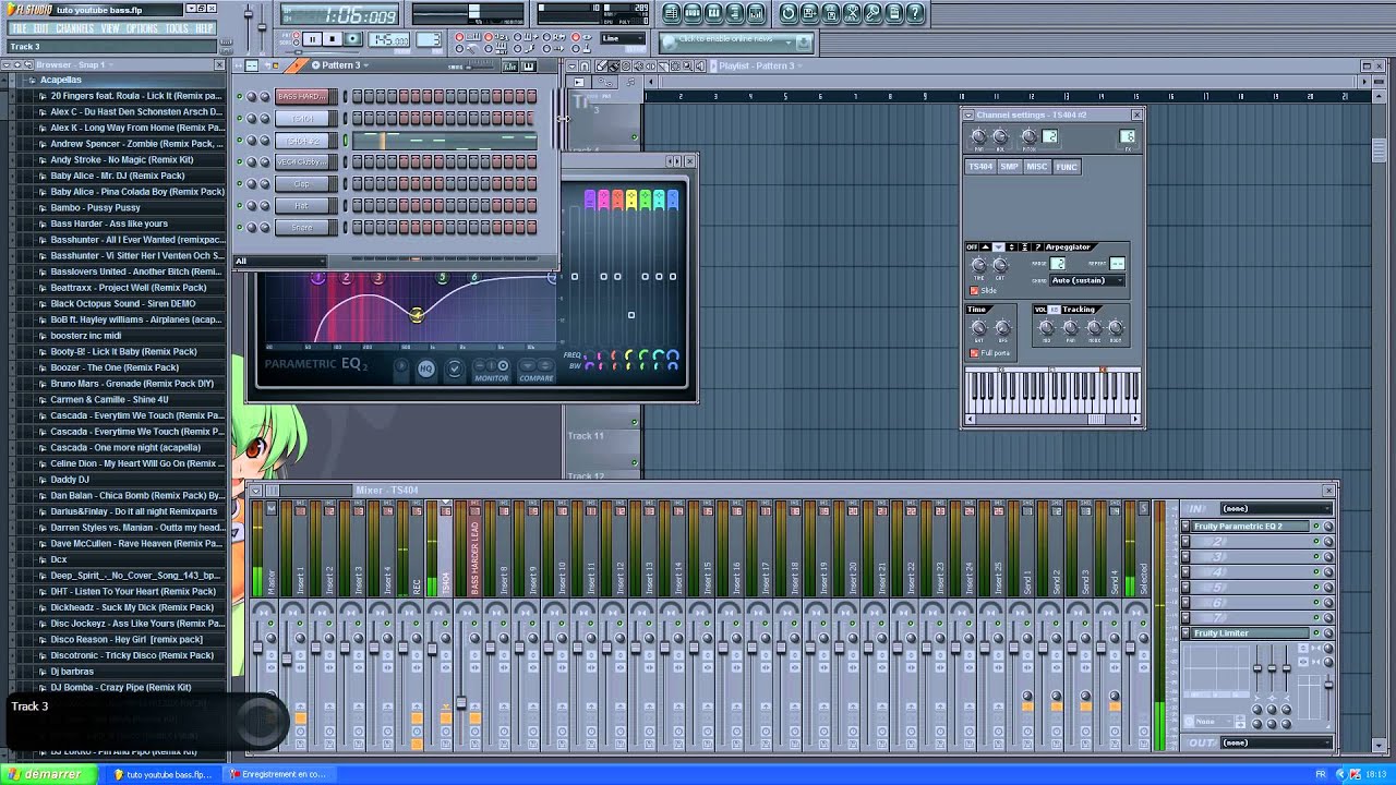 Tutoriel/Tutorial : Comment créer une basse hands up + Melody en bonus ...