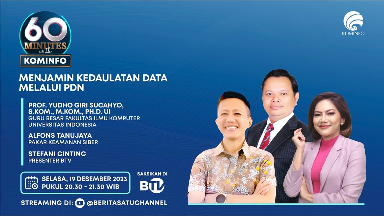 60 Minutes with Kominfo | Menjamin Kedaulatan Data Melalui PDN - YouTube