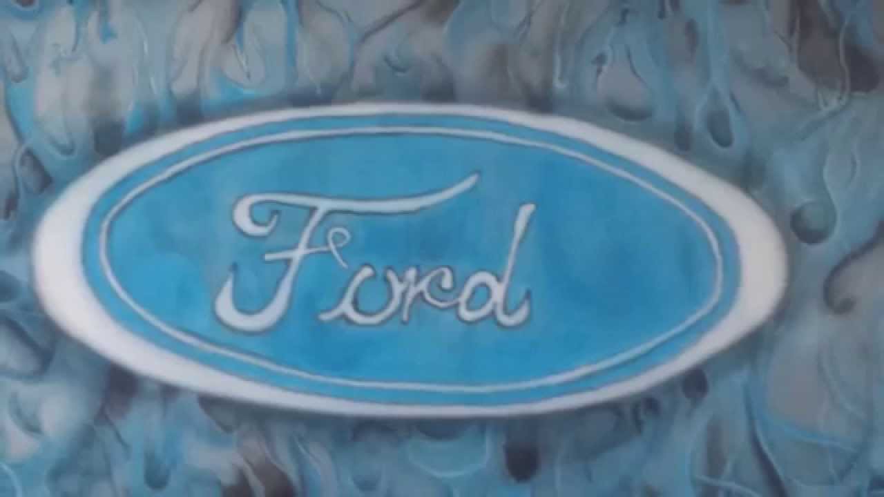 Blue Flames with Ford logo. - YouTube
