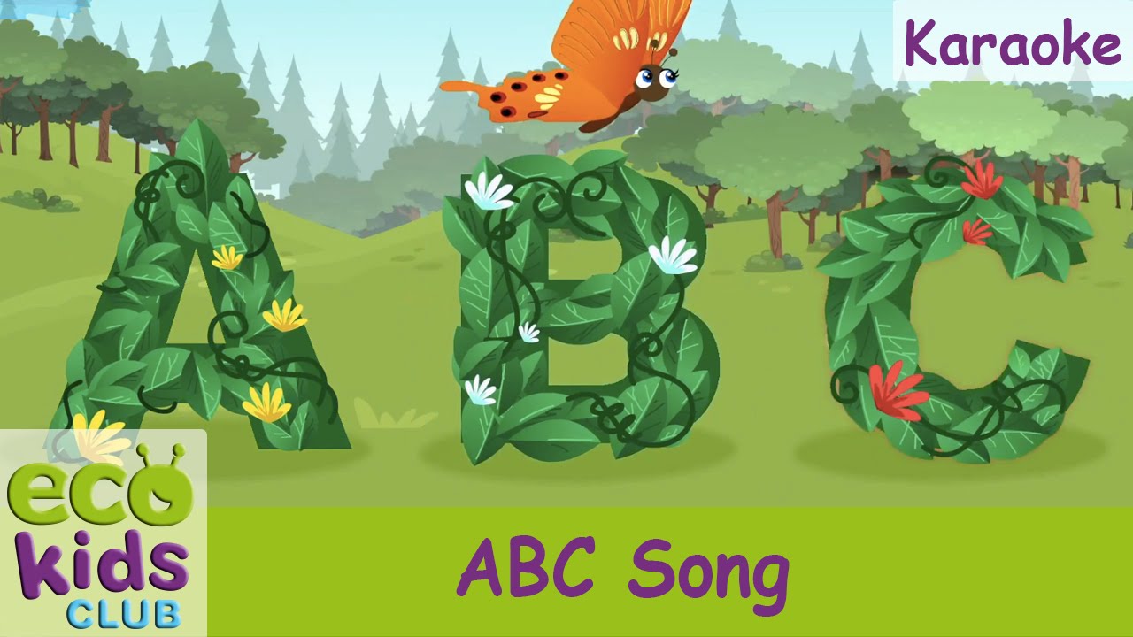 ABC Song from EcoKids Club - Karaoke - Children Nursery Rhyme - Kids ...