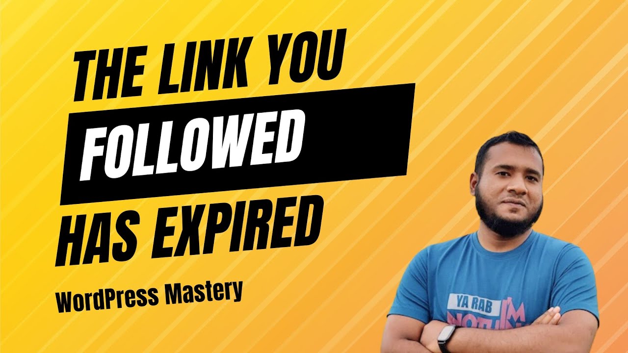 How to fix The Link You Followed Has Expired issue? - YouTube