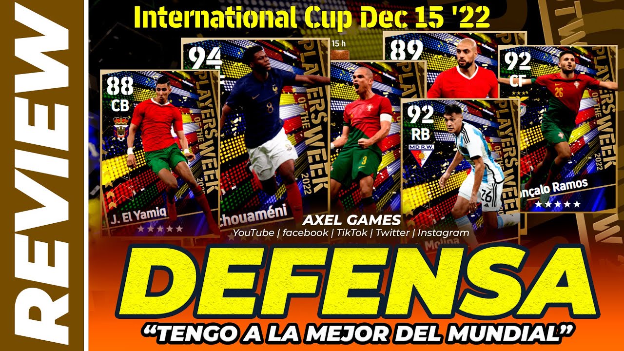 TENGO LA MEJOR DEFENSA DEL MUNDIAL 🔥 REVIEW: POTW DEC 15 '22 #eFootball ...