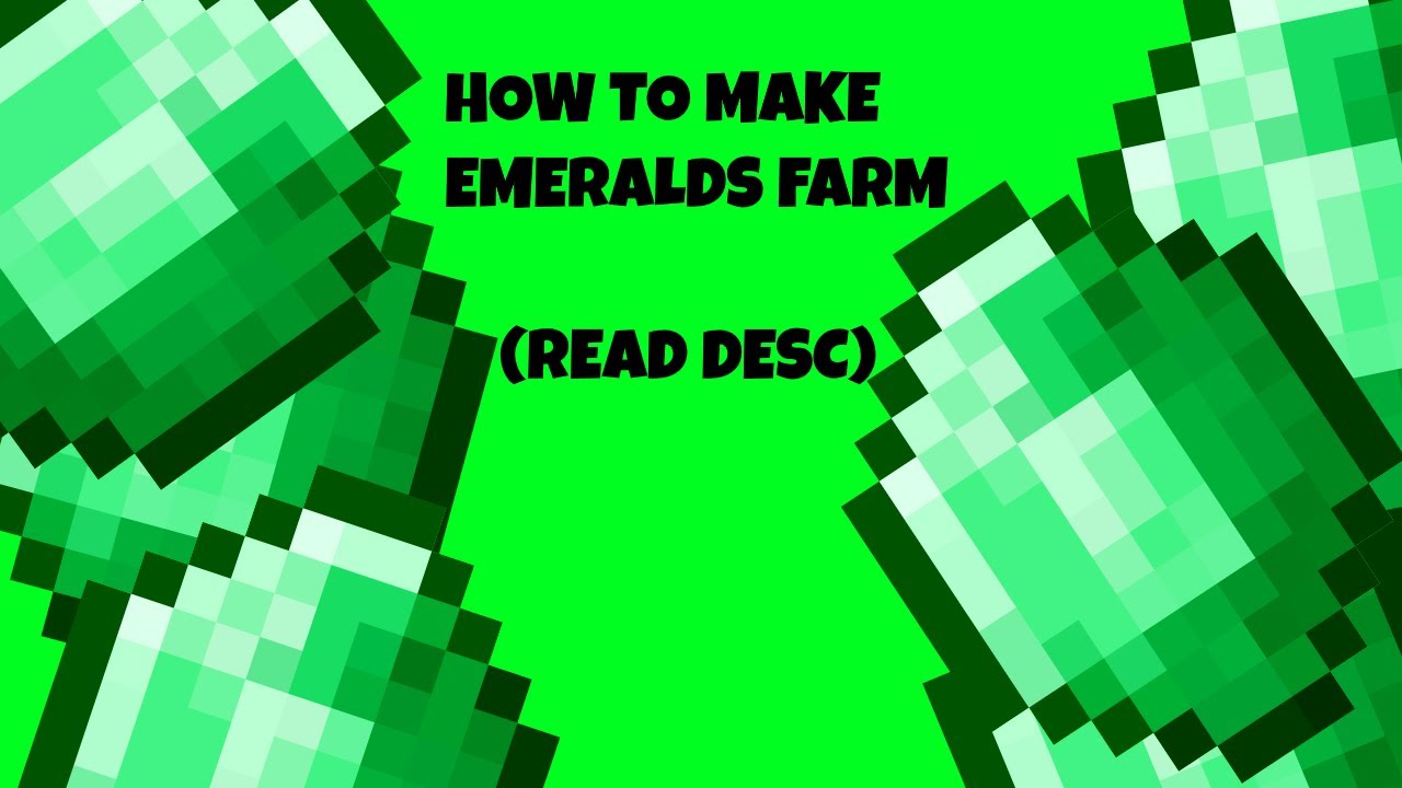 HOW TO MAKE EMERALD FARM|Minecaft Tutorial - YouTube