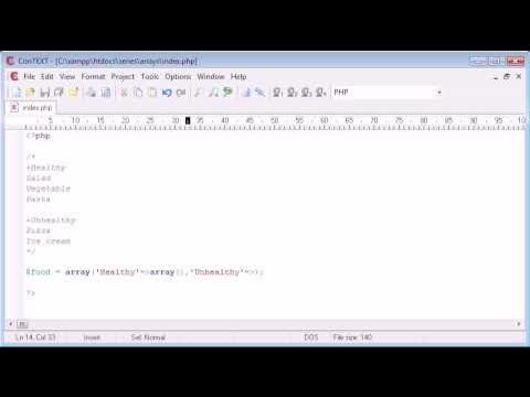 Beginner PHP Tutorial - 40 - Multi-dimensional Arrays - YouTube