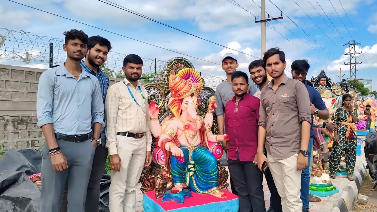 Bringing Lord Ganesha | Pallavi Engineering College Ganesh Chaturthi ...