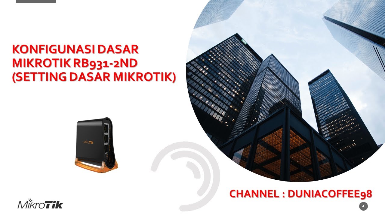 Konfigurasi Dasar Mikrotik RB931-2nD (Setting Mikrotik) - YouTube