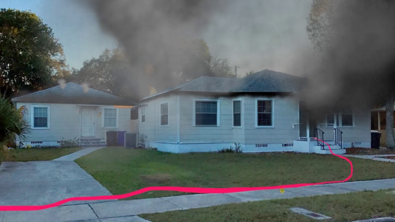 1-Story Single-Family Residential Fire Simulation - YouTube