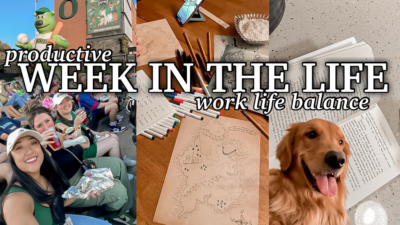 PRODUCTIVE WEEK IN THE LIFE || work life balance, 3 main things I've ...