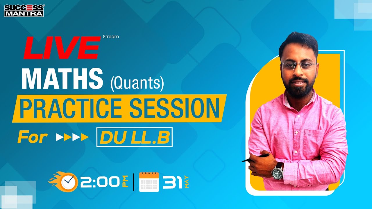 Maths Practice Session (DU LL.B) - YouTube