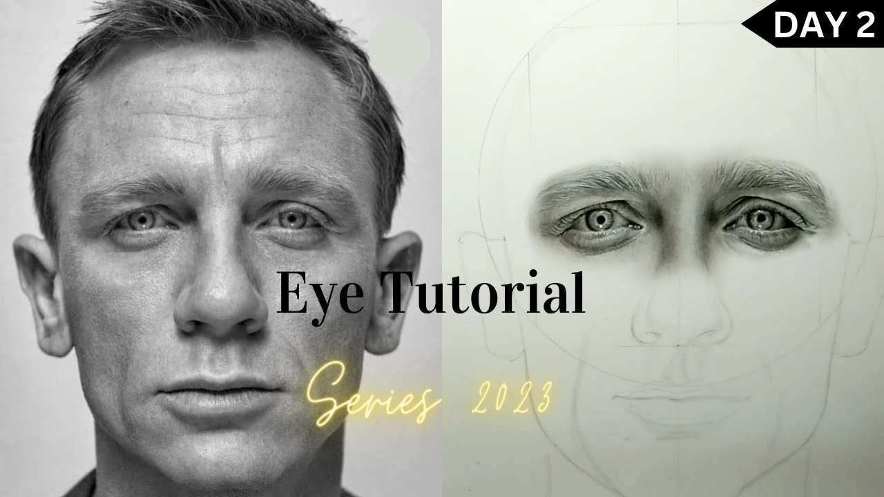 Day 2 | How to draw realistic eye | Portrait Eye Tutorial | Step by ...